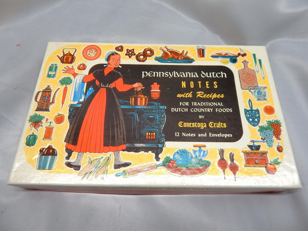 Vintage Pennsylvania Dutch Note and Recipe Cards Conestoga Crafts ...