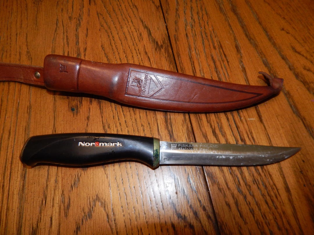Vintage Normark Knife and Leather Sheath - Etsy