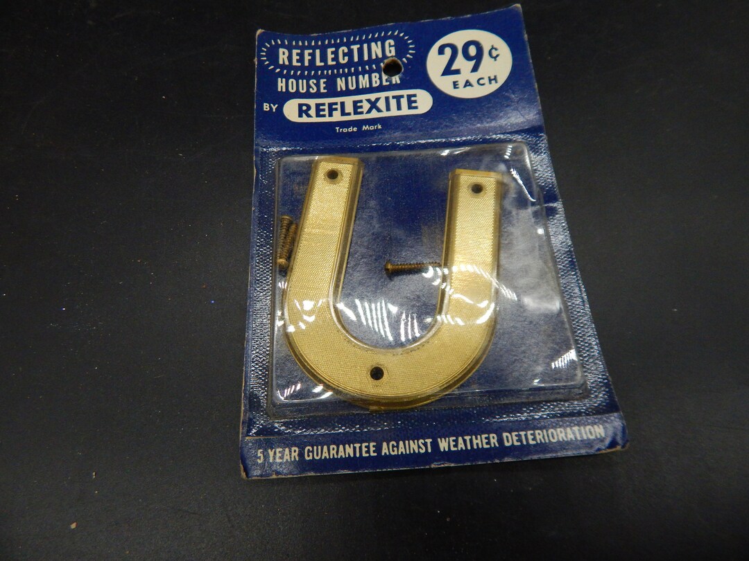 Vintage Reflexite Reflective House Number Letter 2-1/2 u - Etsy