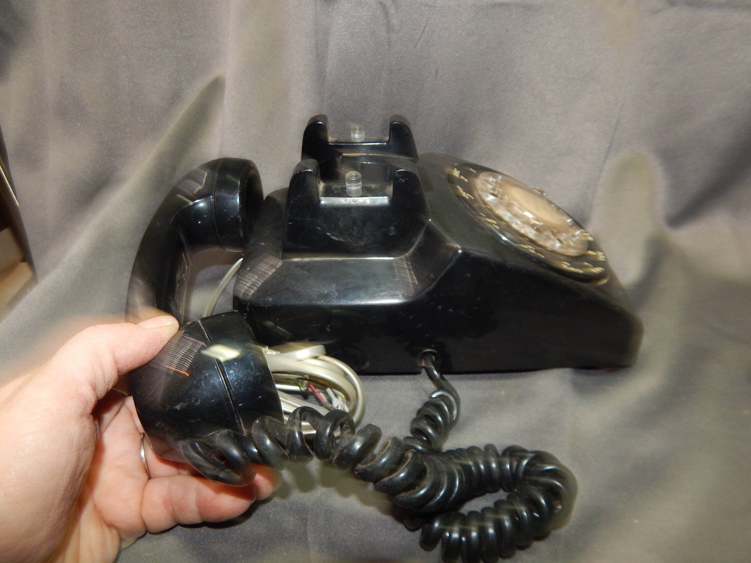 Antique Black Desktop Rotary Dial Telephone Stromberg Carlson Brand - Etsy