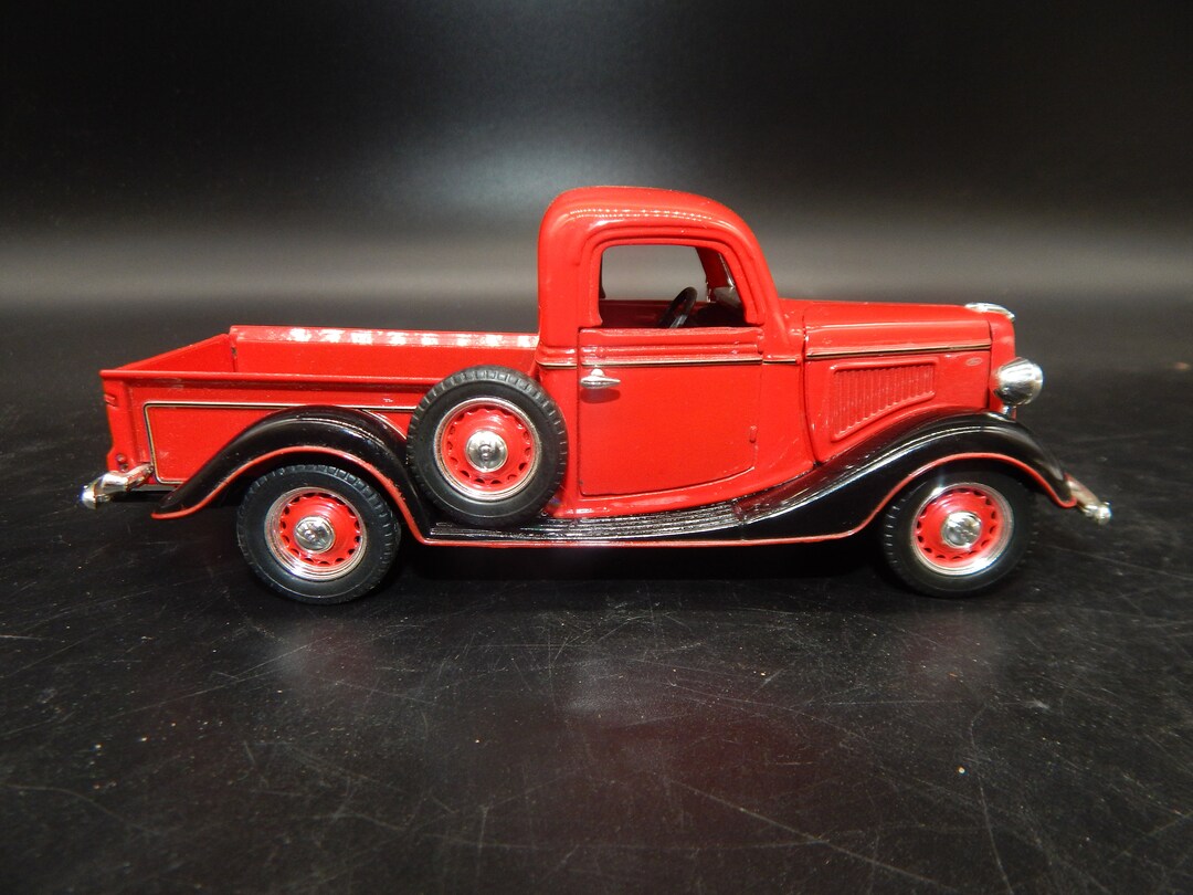 1936 Red Ford Pick up Truck ARKO 1:24 Scale Made in China - Etsy