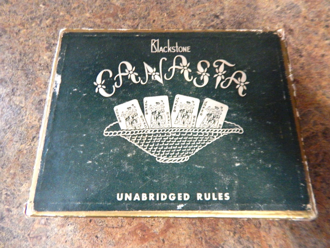 Vintage Blackstone Canasta Card Set With Unabridged Rules - Etsy