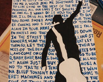 Bruce Springsteen Silhouette - Etsy