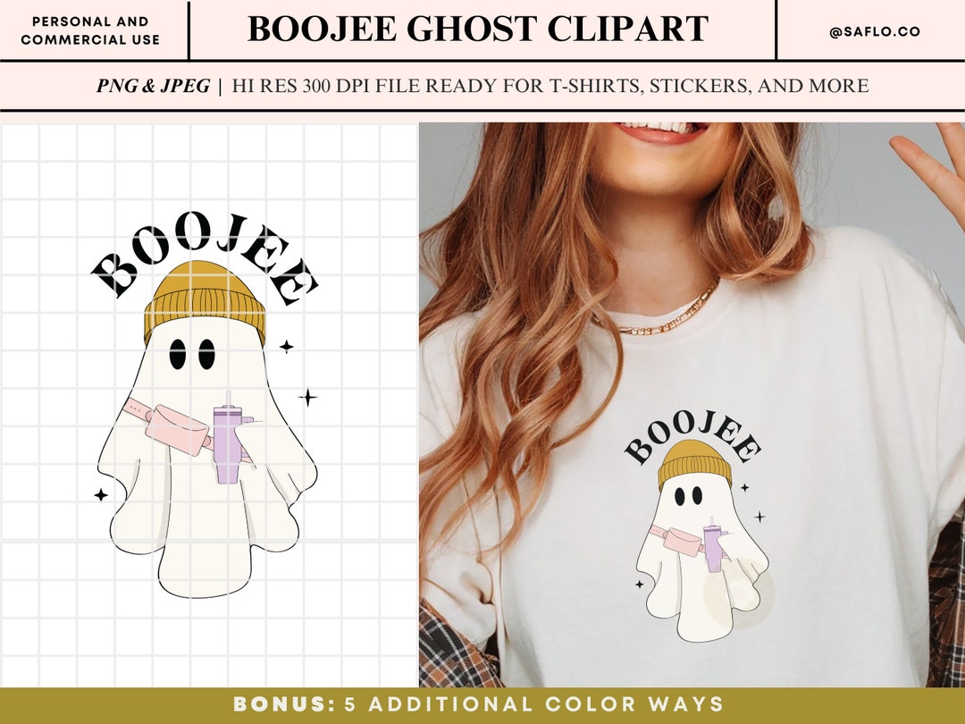 Boojee Ghost PNG, Stanley-inspired Ghost PNG, Halloween Ghost PNG ...