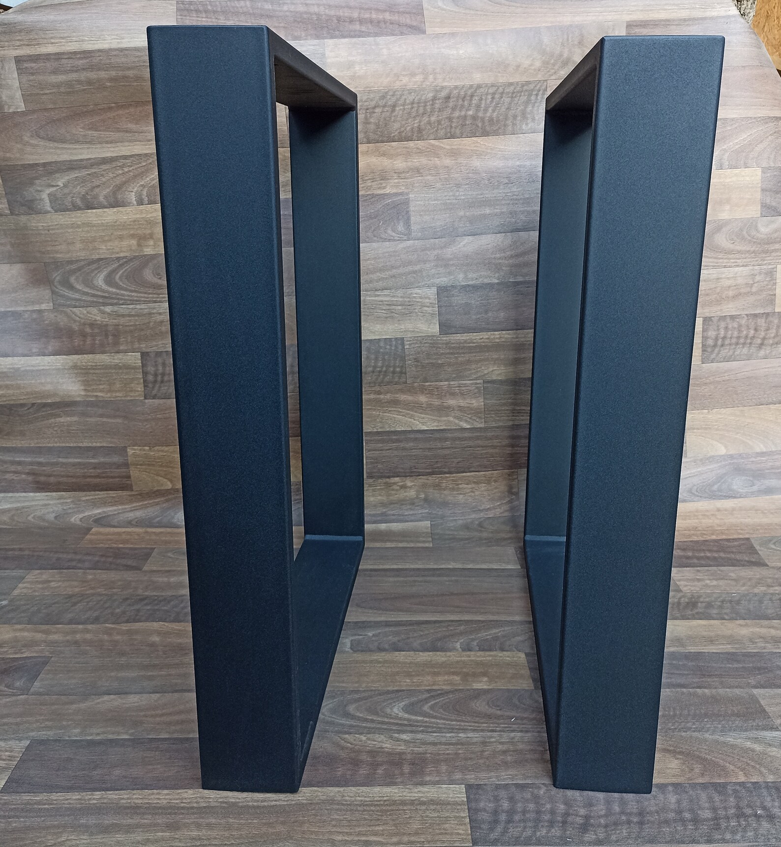 Metal Industrial Table Legs SET of 2 Legs Powder-coated Steel Metal ...