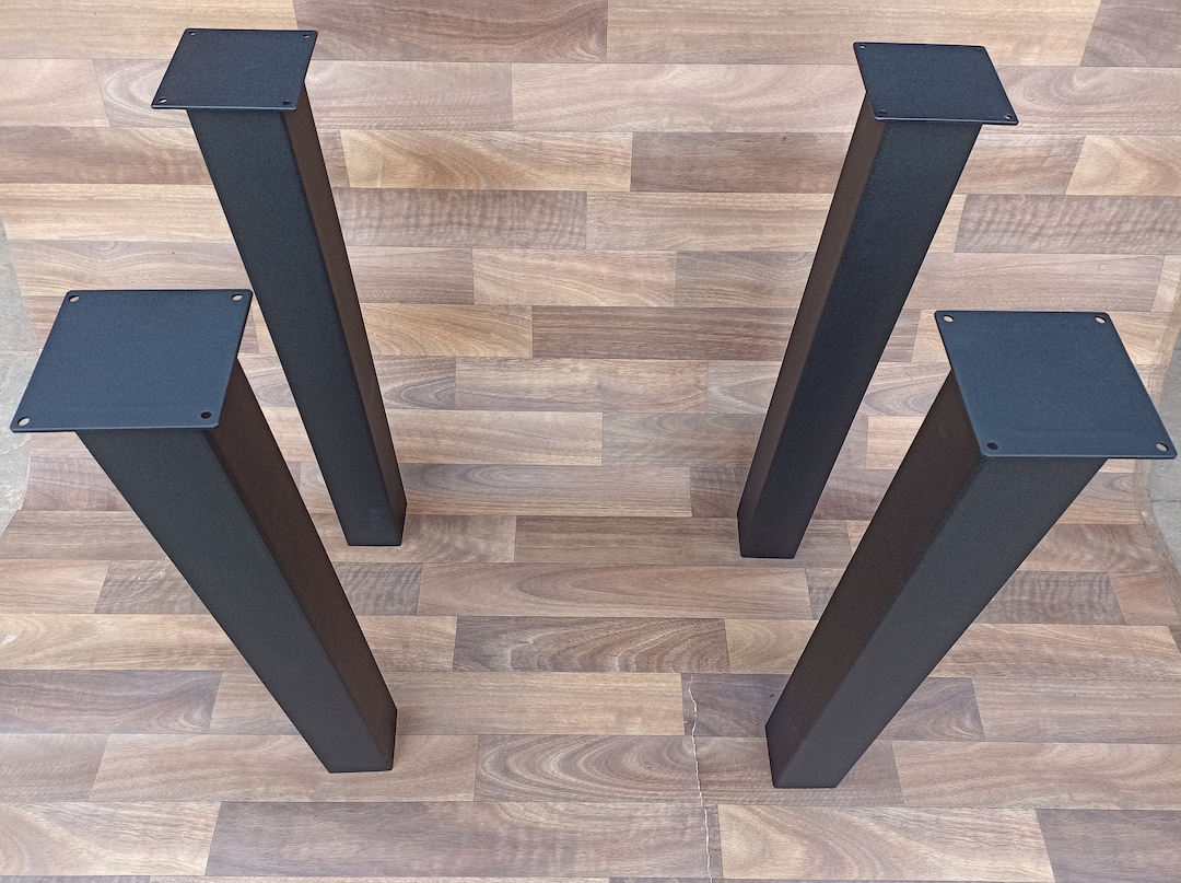 4x Straight Steel Tube Table Legs | Desk Legs,dinner Table Legs ...