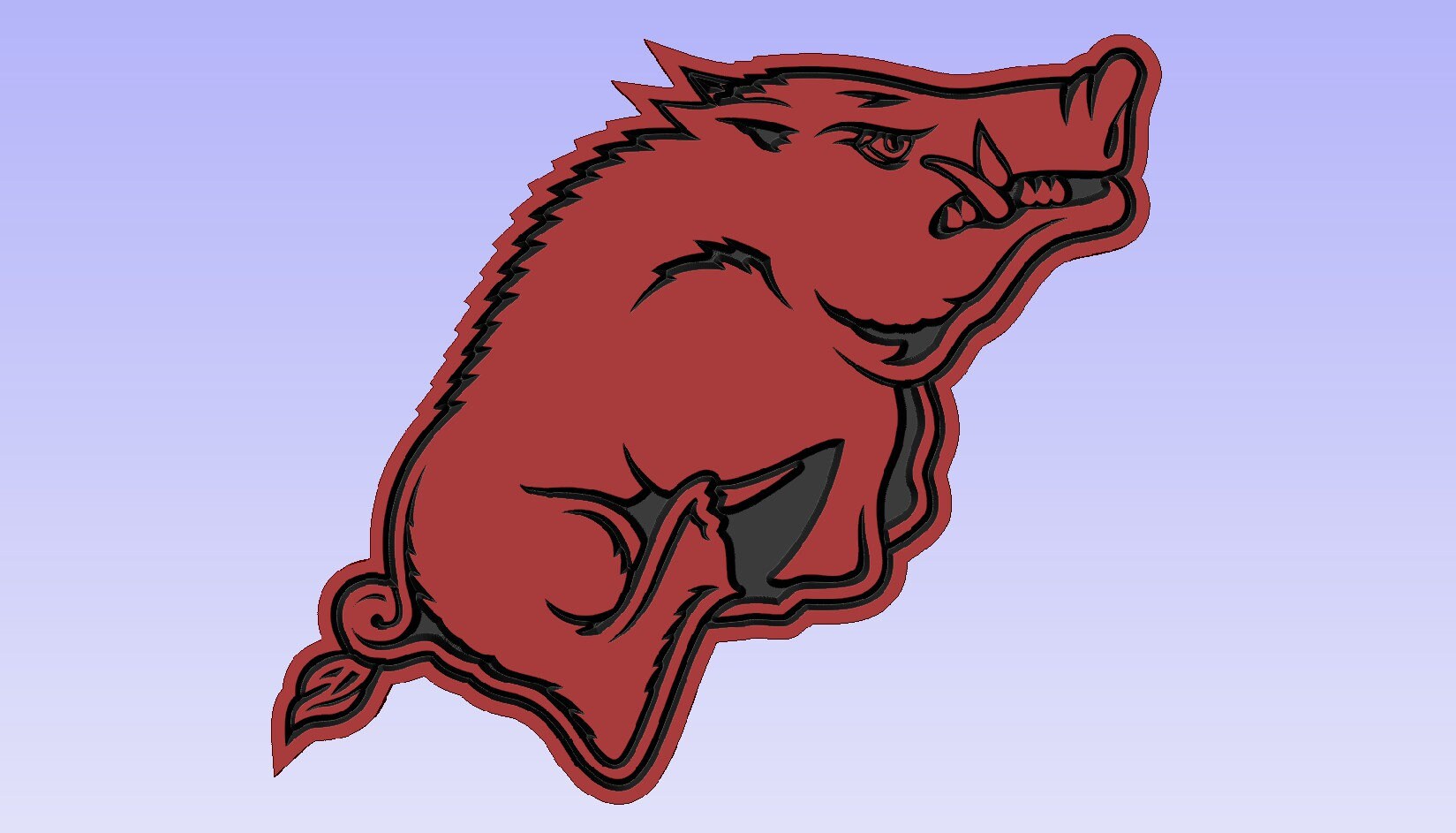 Razorback Vector File | Etsy