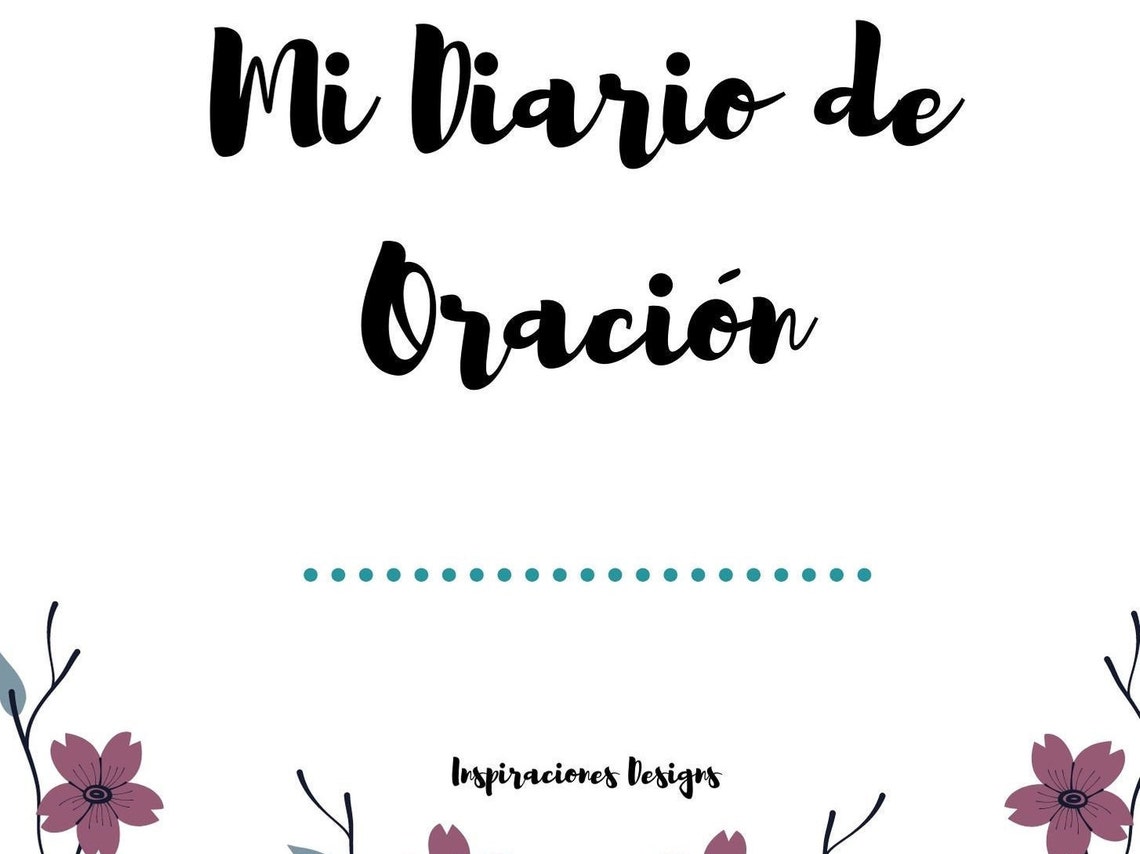 Diario de Oración Prayer Journal PRINTABLE | Etsy