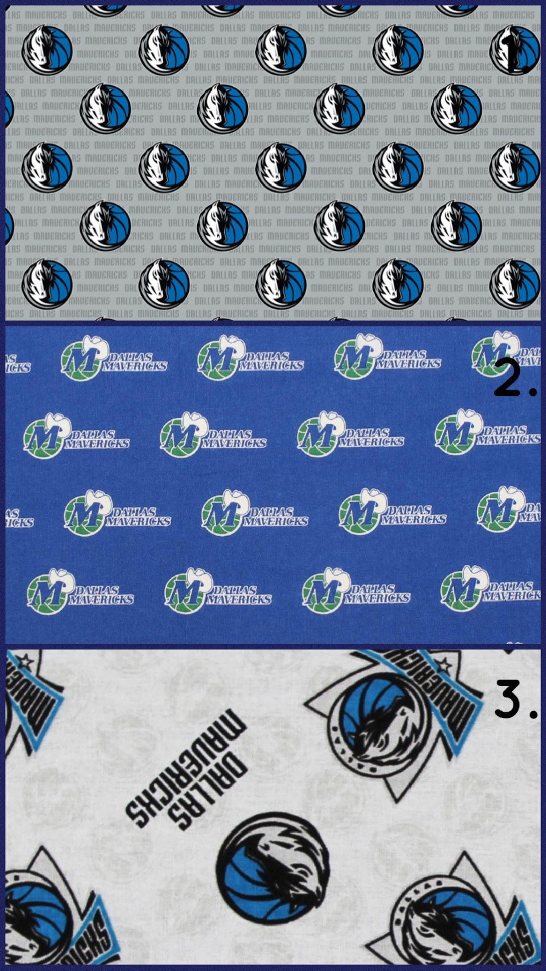 Dallas Mavericks Mini NBA Fabric 100% Cotton - Etsy Israel