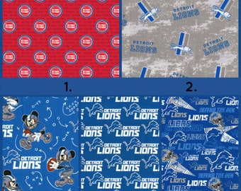 Fabric Traditions Detroit Lions Fabric by the Yard/piece - Etsy