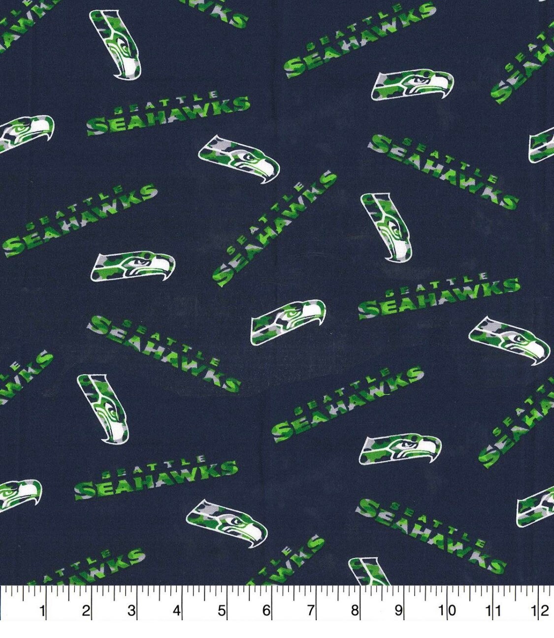 Seattle Seahawks 100% Cotton Fabric - Etsy
