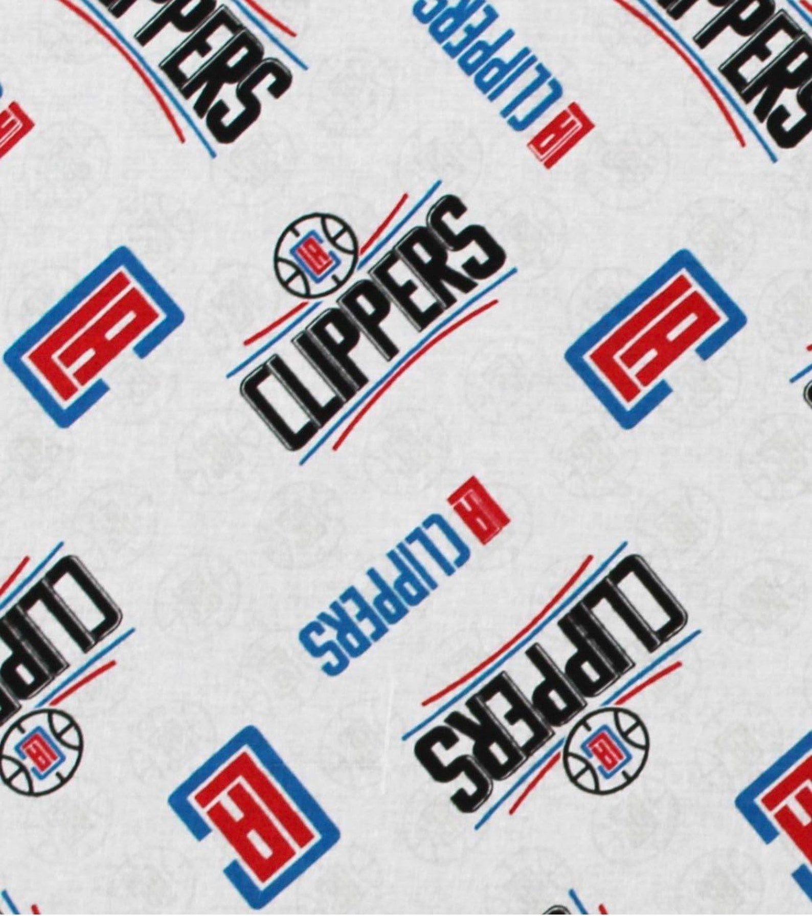 LA Clippers Fabric 100% Cotton - Etsy