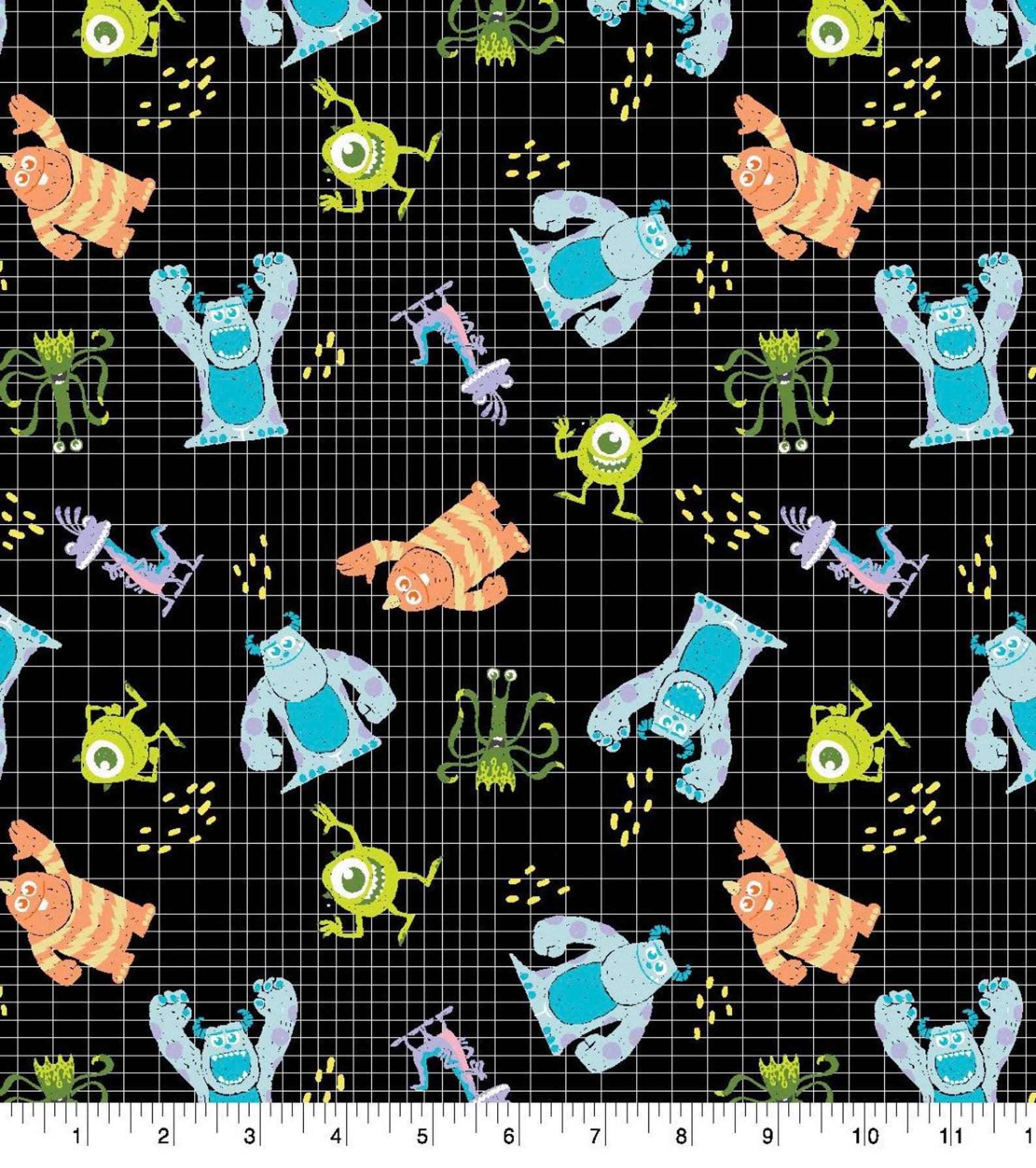 Monsters Inc Fabric 100% Cotton - Etsy Canada