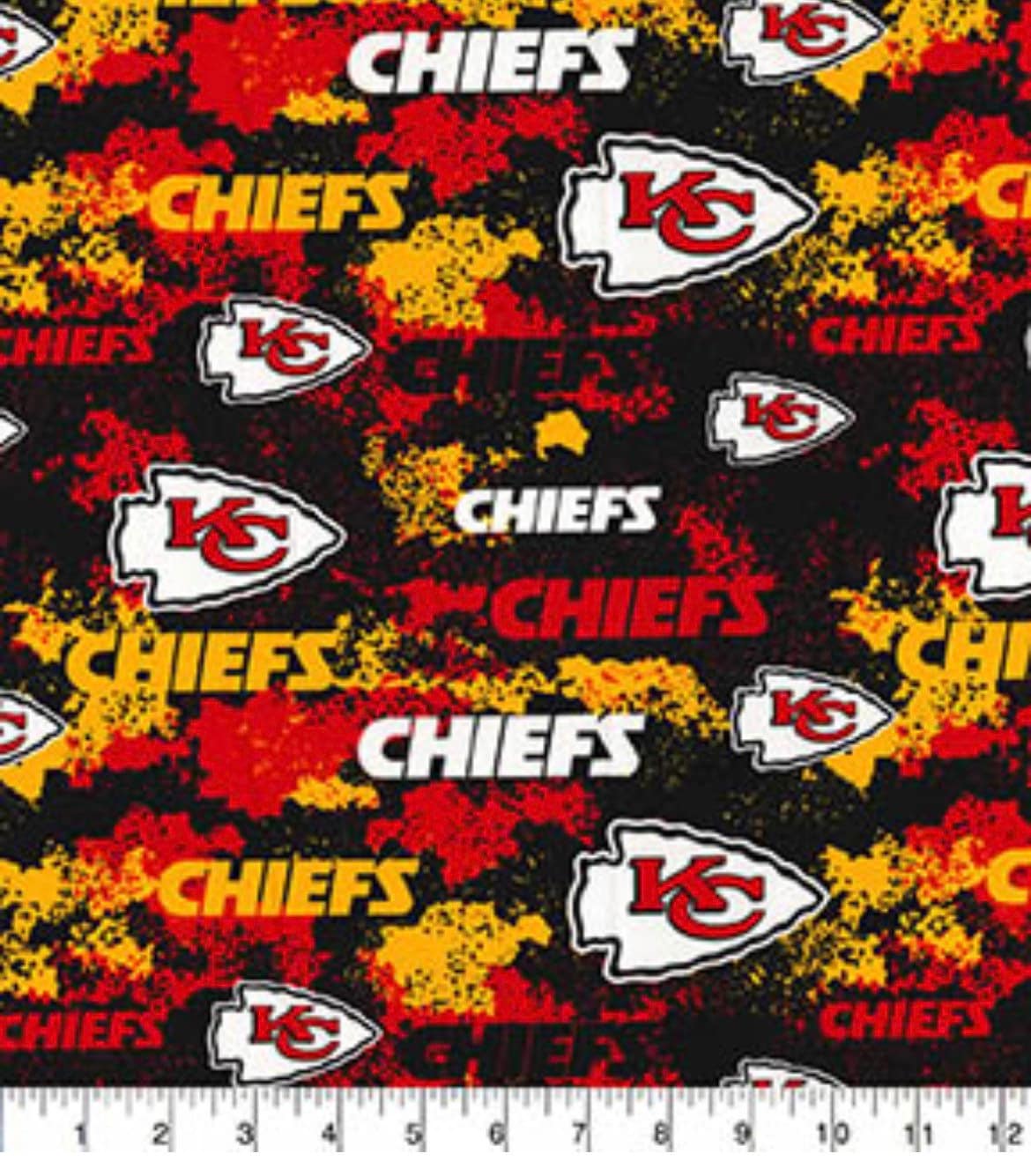 Kansas City Chiefs 100% Cotton Fabric - Etsy