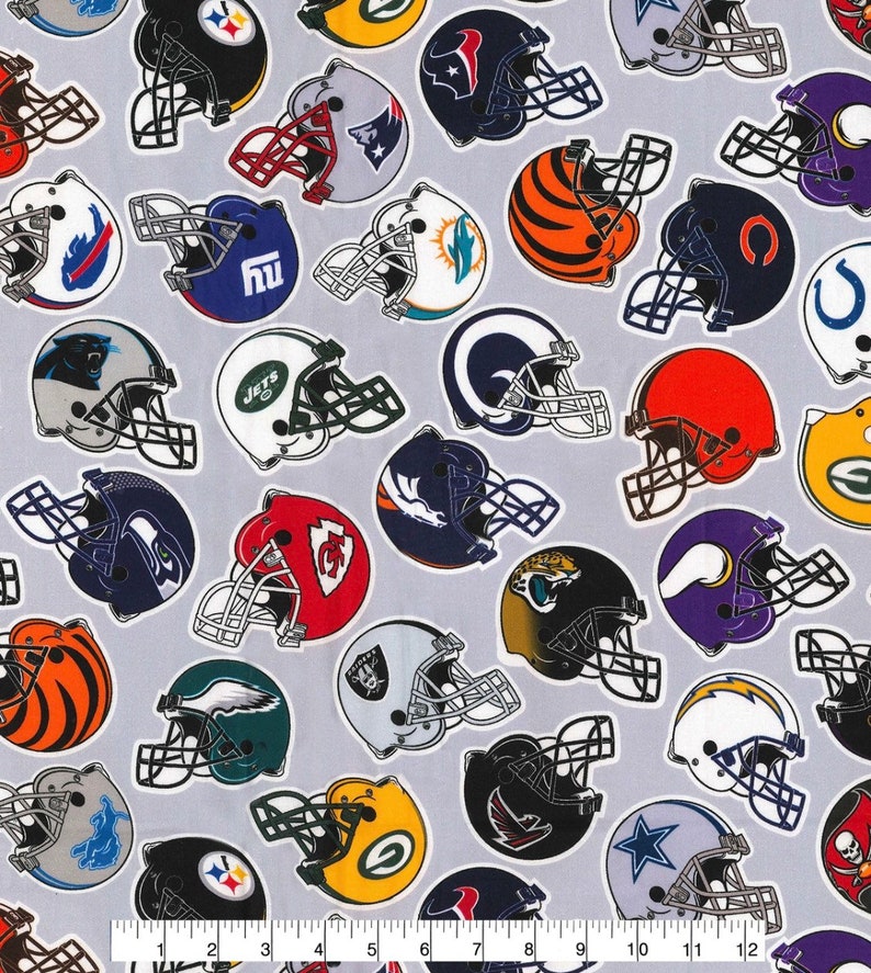 NFL All Team 100% Cotton Fabric | Etsy