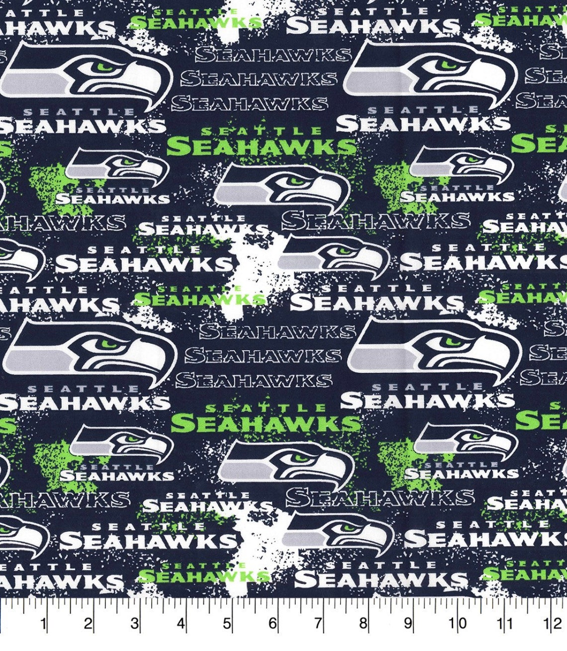 Seattle Seahawks 100% Cotton Fabric - Etsy