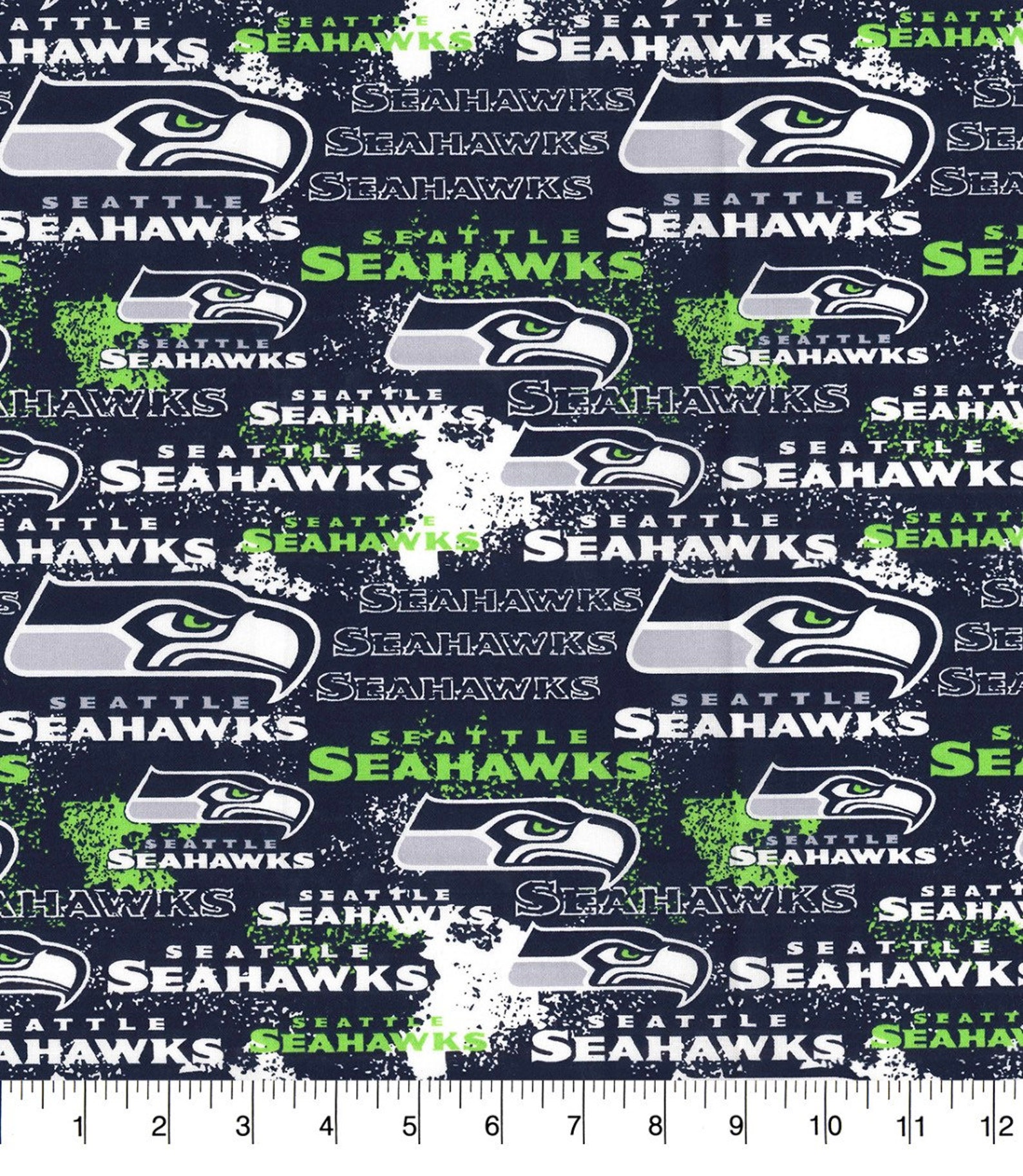 Seattle Seahawks 100% Cotton Fabric - Etsy