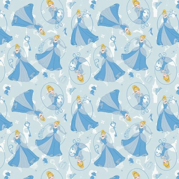 Disney Cinderella Fabric 100% Cotton - Etsy