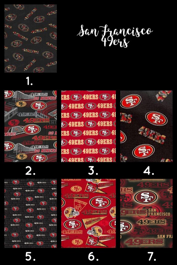 San Francisco 49ers Fabric 100% Cotton - Etsy