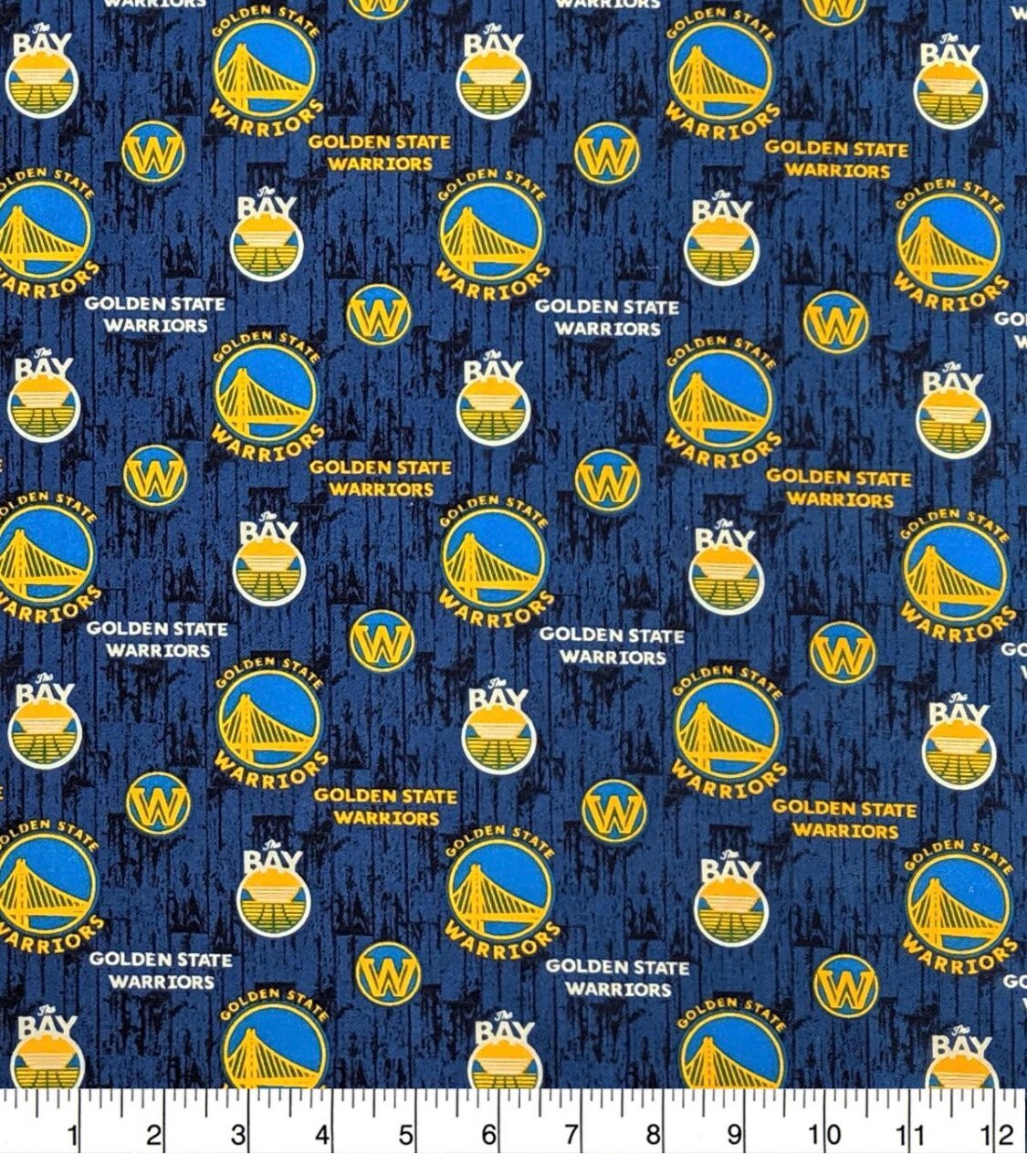 Golden State Warriors 100% Cotton Fabric - Etsy
