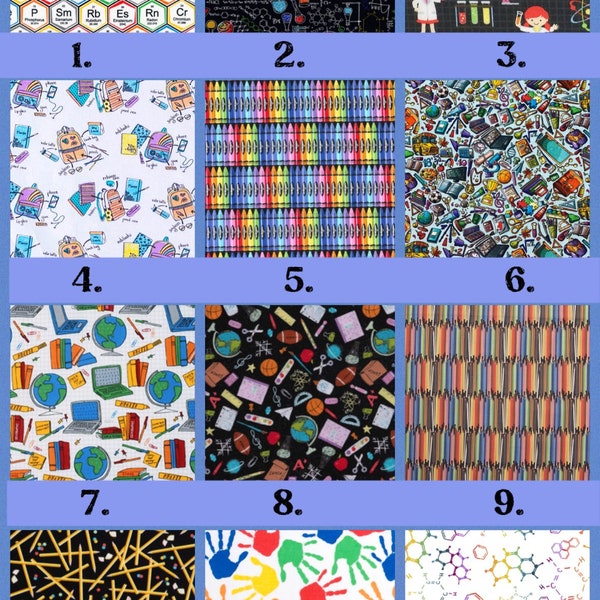School Fabric - Etsy