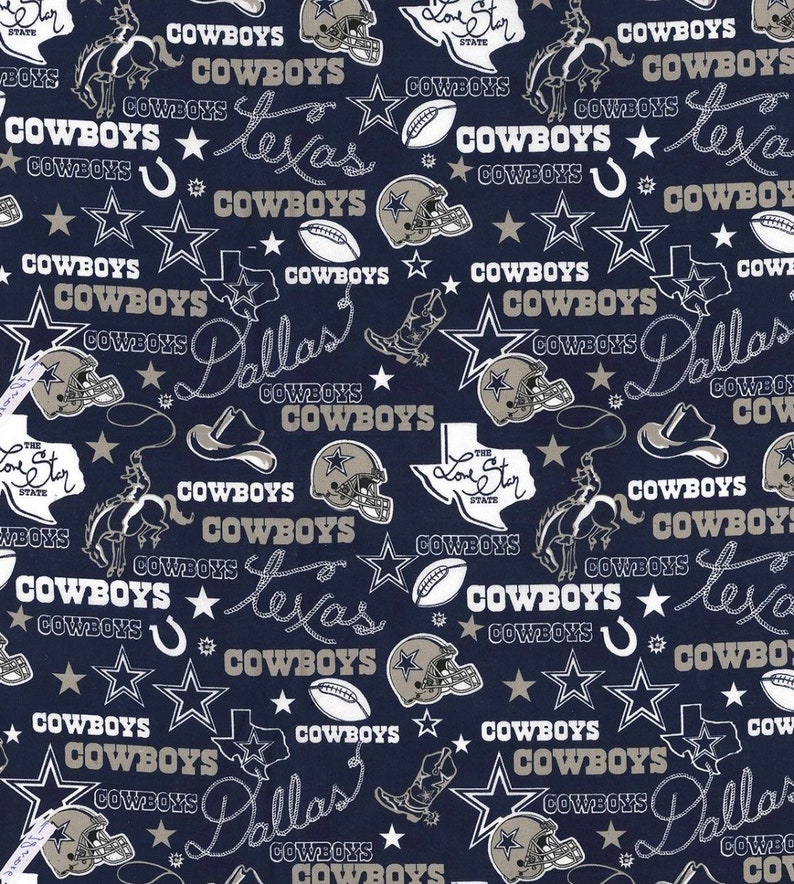 Dallas Cowboy Fabric 100% Cotton - Etsy