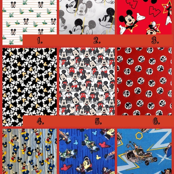 Mickey Mouse Fabric - Etsy