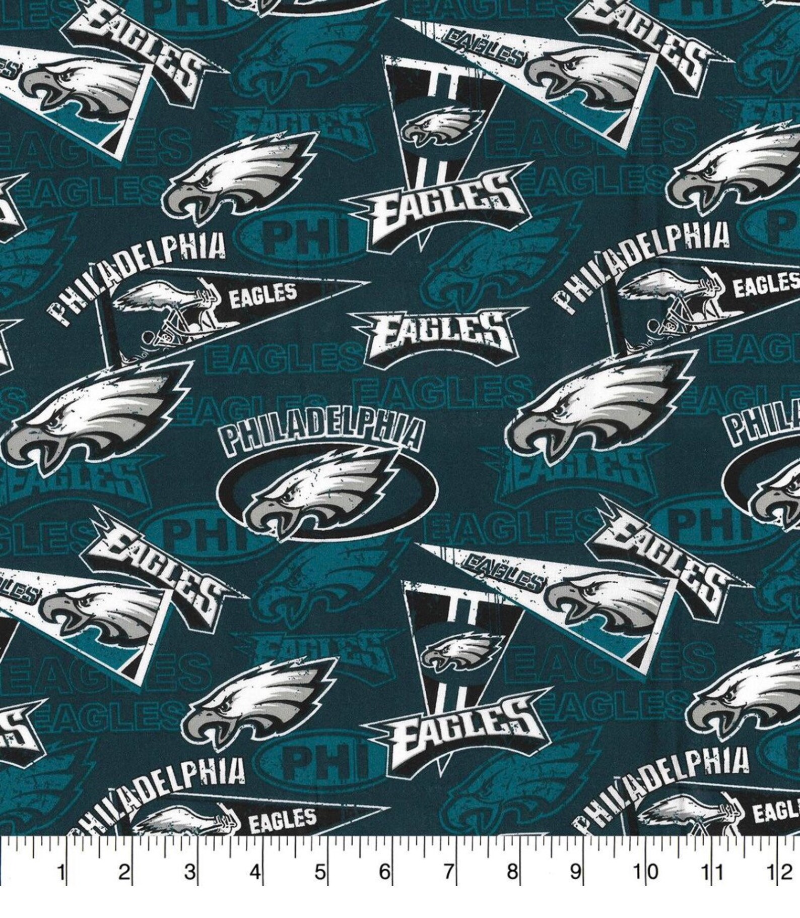 Philadelphia Eagles Fabric 100% Cotton - Etsy