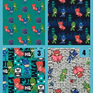 PJ Mask 100% Cotton Fabric - Etsy