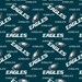 Philadelphia Eagles Fabric 100% Cotton - Etsy