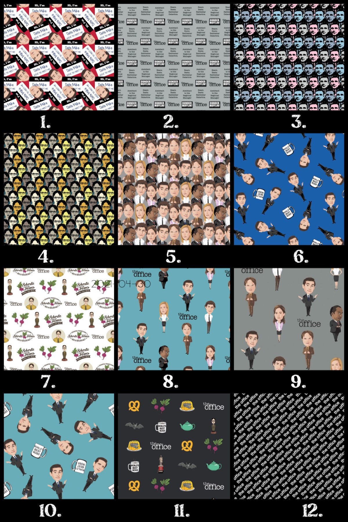 The Office 100% Cotton Fabric | Etsy