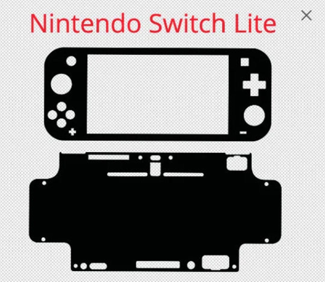 Switch Lite Skin Template - Etsy