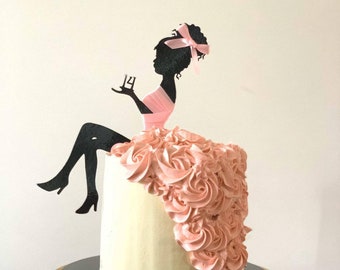 Lady Cake Topper - Etsy