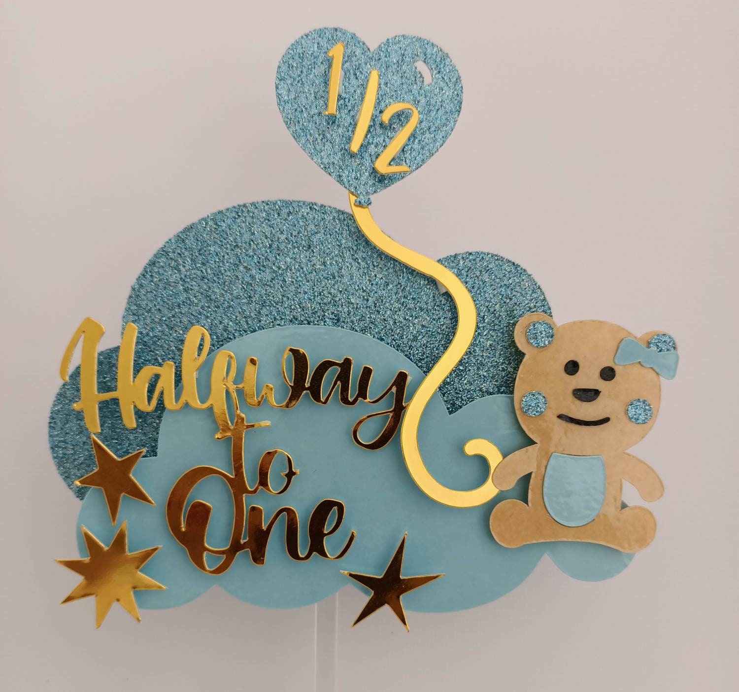 Halfway to One Cake Topper. Halfway to One. Halfway to One | Etsy