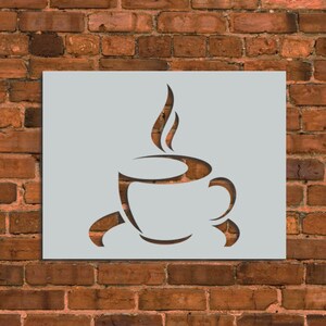 Coffee Cup Stencil - Etsy