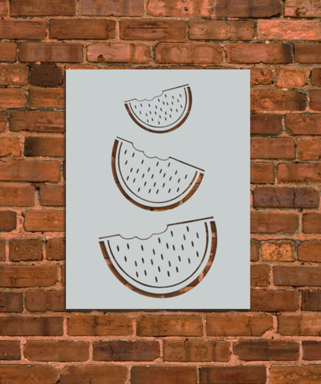 Watermelon Fruit Stencil - Etsy