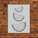 Watermelon Fruit Stencil - Etsy