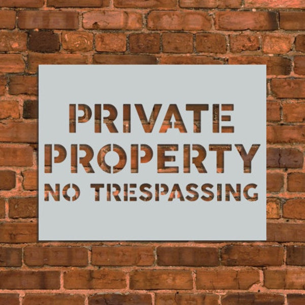 Private Property Sign - Etsy
