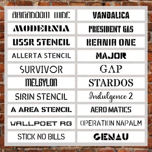 Custom Text Template Stencil - Etsy