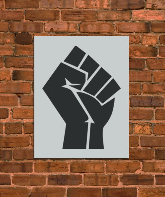 Revolution Fist Stencil
