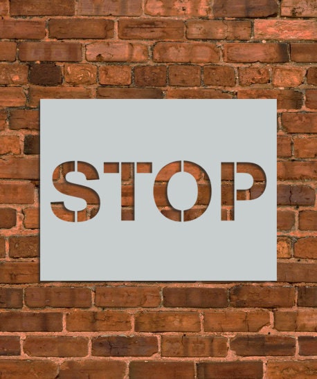 Stop Sign Stencil | Etsy