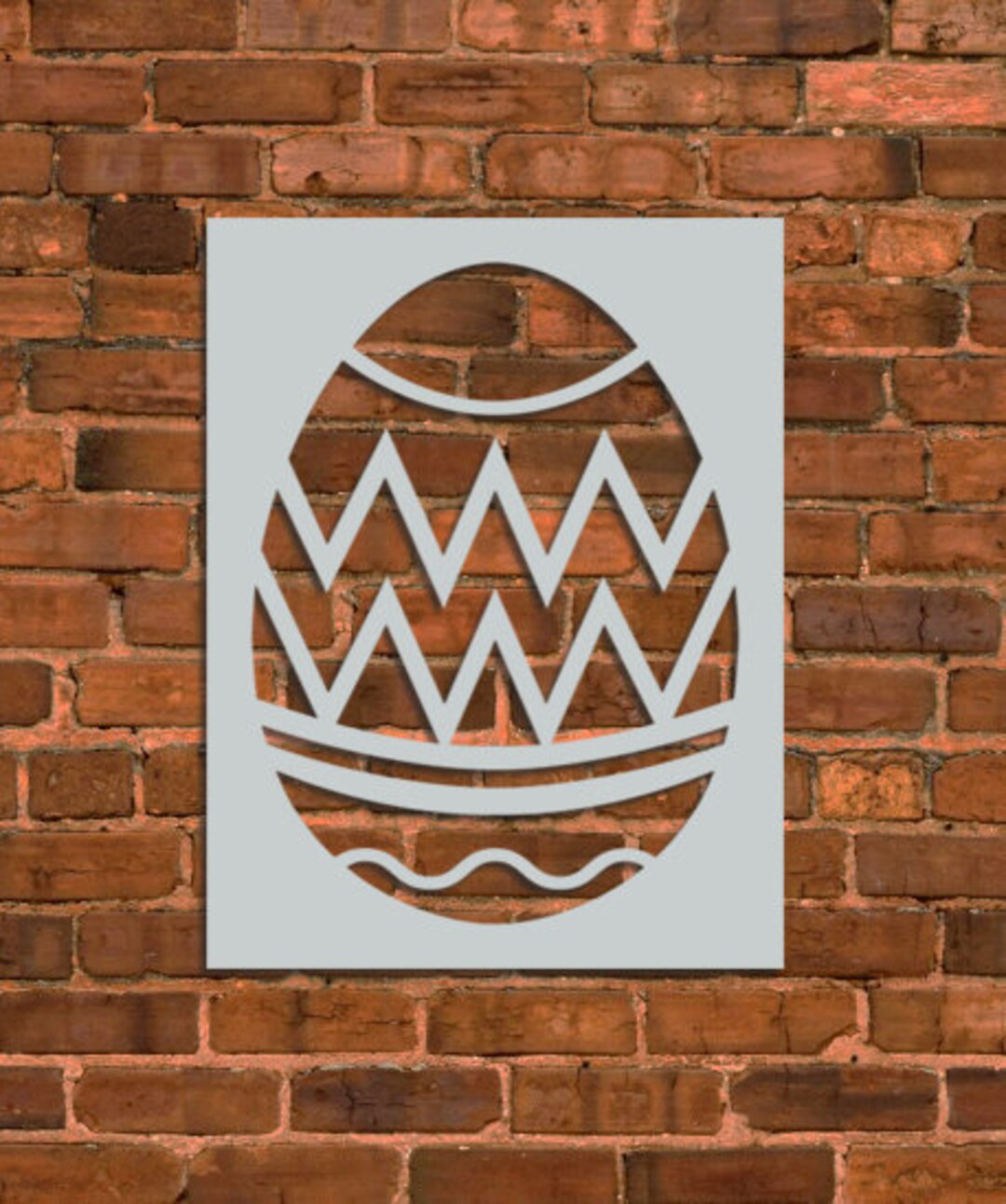 Easter Egg Spikes Stencil - Etsy