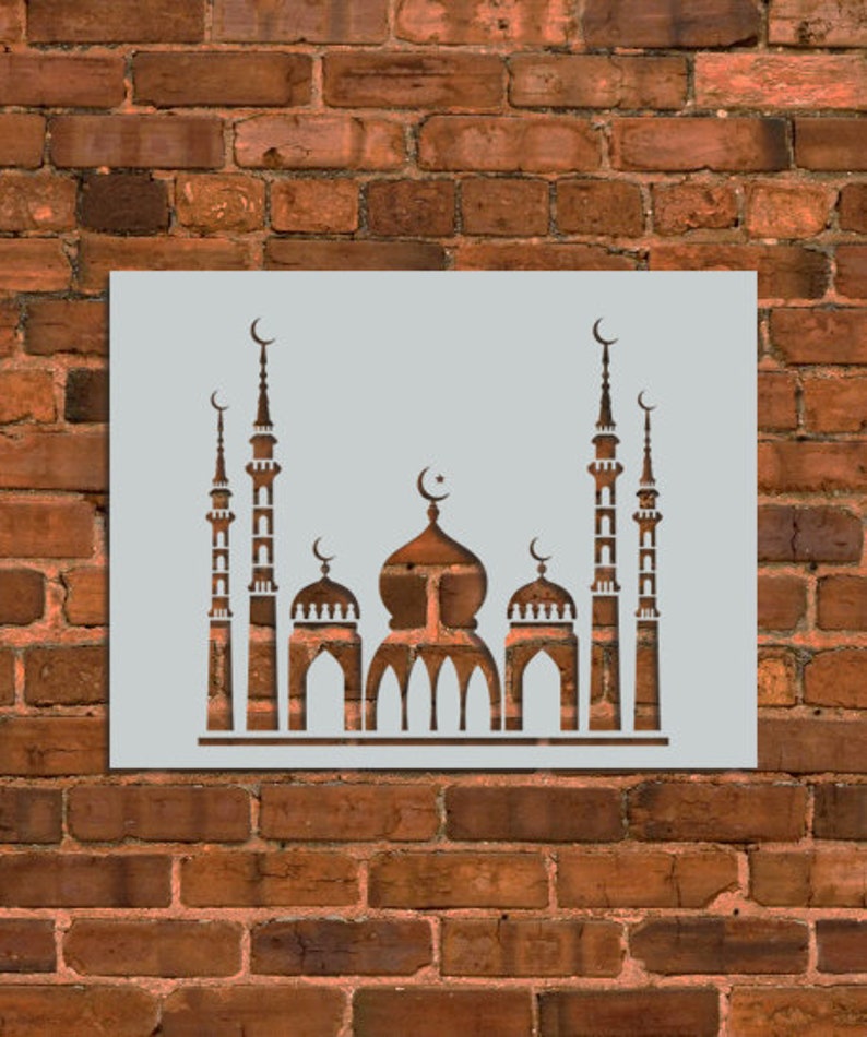 Muslim Mosque Stencil - Etsy