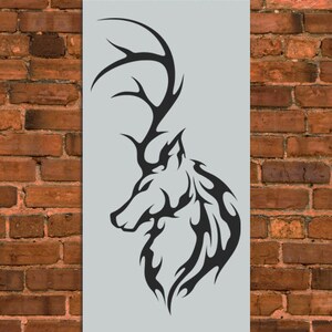 Deer Tribal Decoration Stencil - Etsy