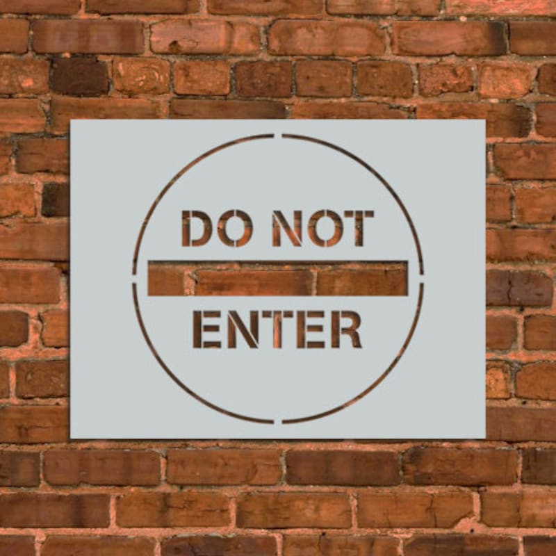 Do Not Enter Stickers - Etsy
