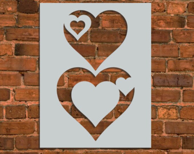 Love Hearts Stencil - Etsy