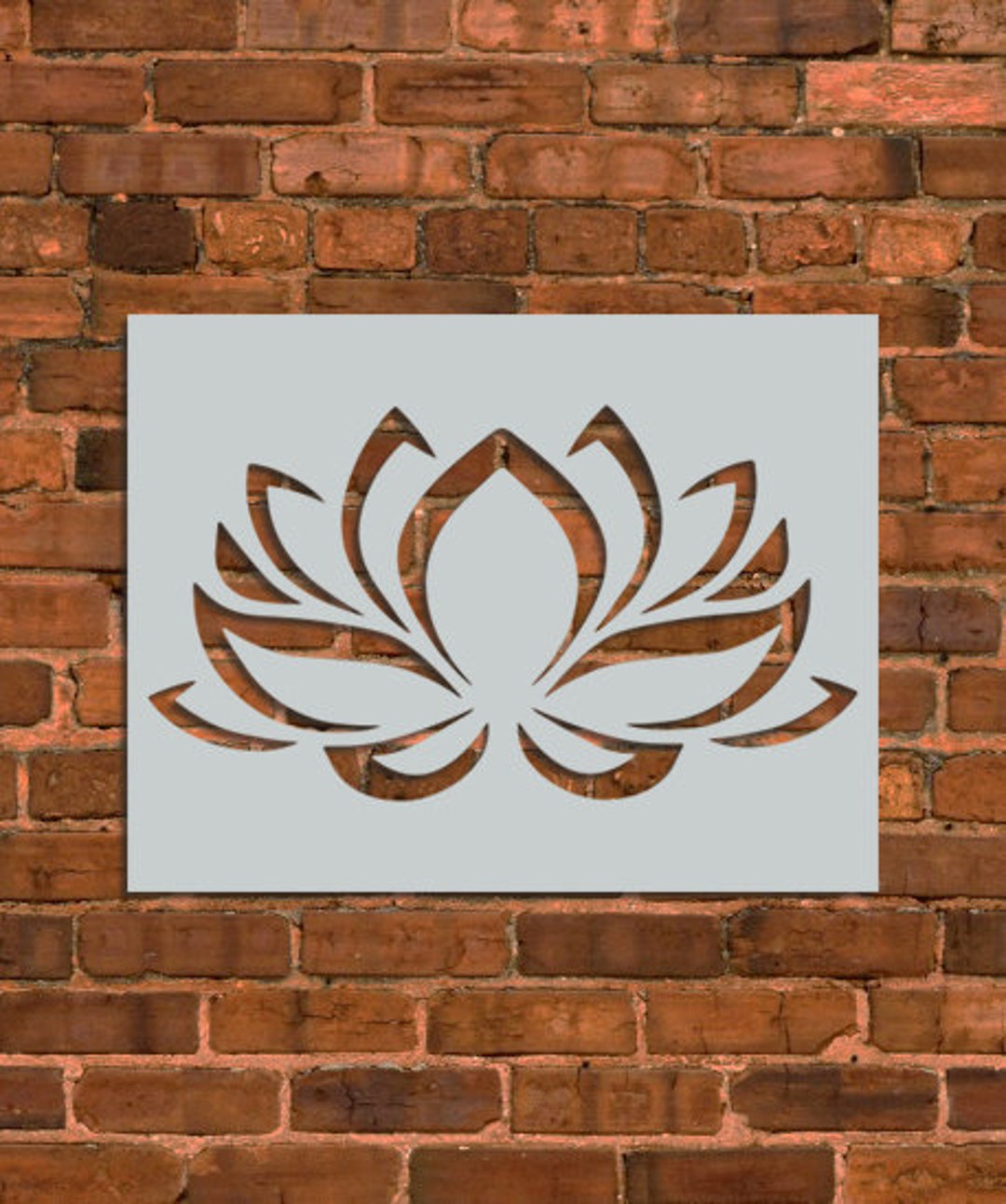 Lotus Flower Stencil - Etsy