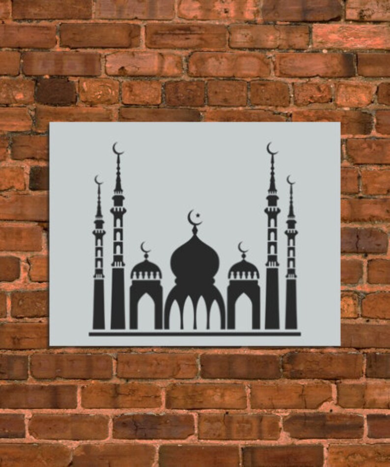 Muslim Mosque Stencil - Etsy
