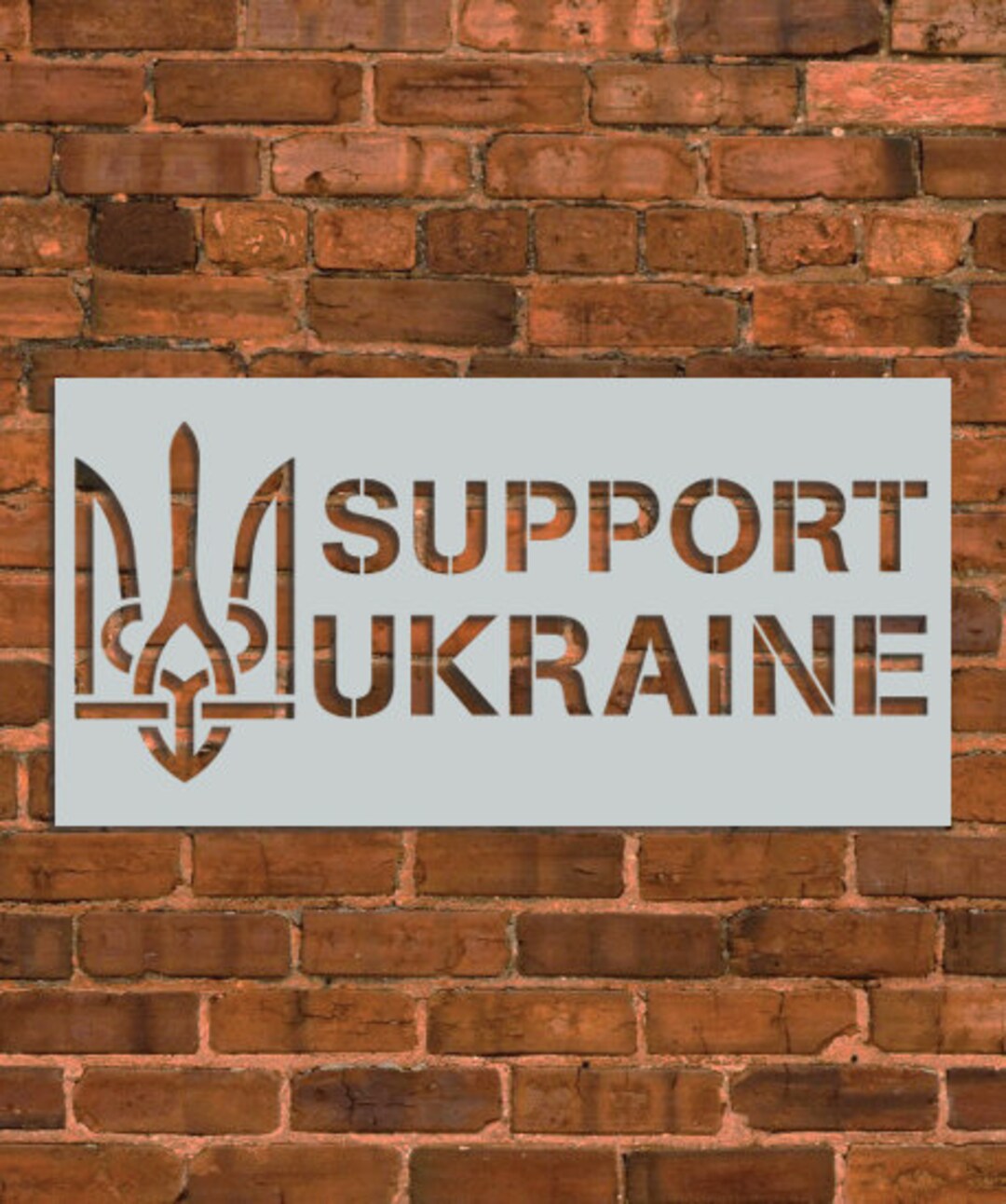 Support Ukraine Stencil - Etsy