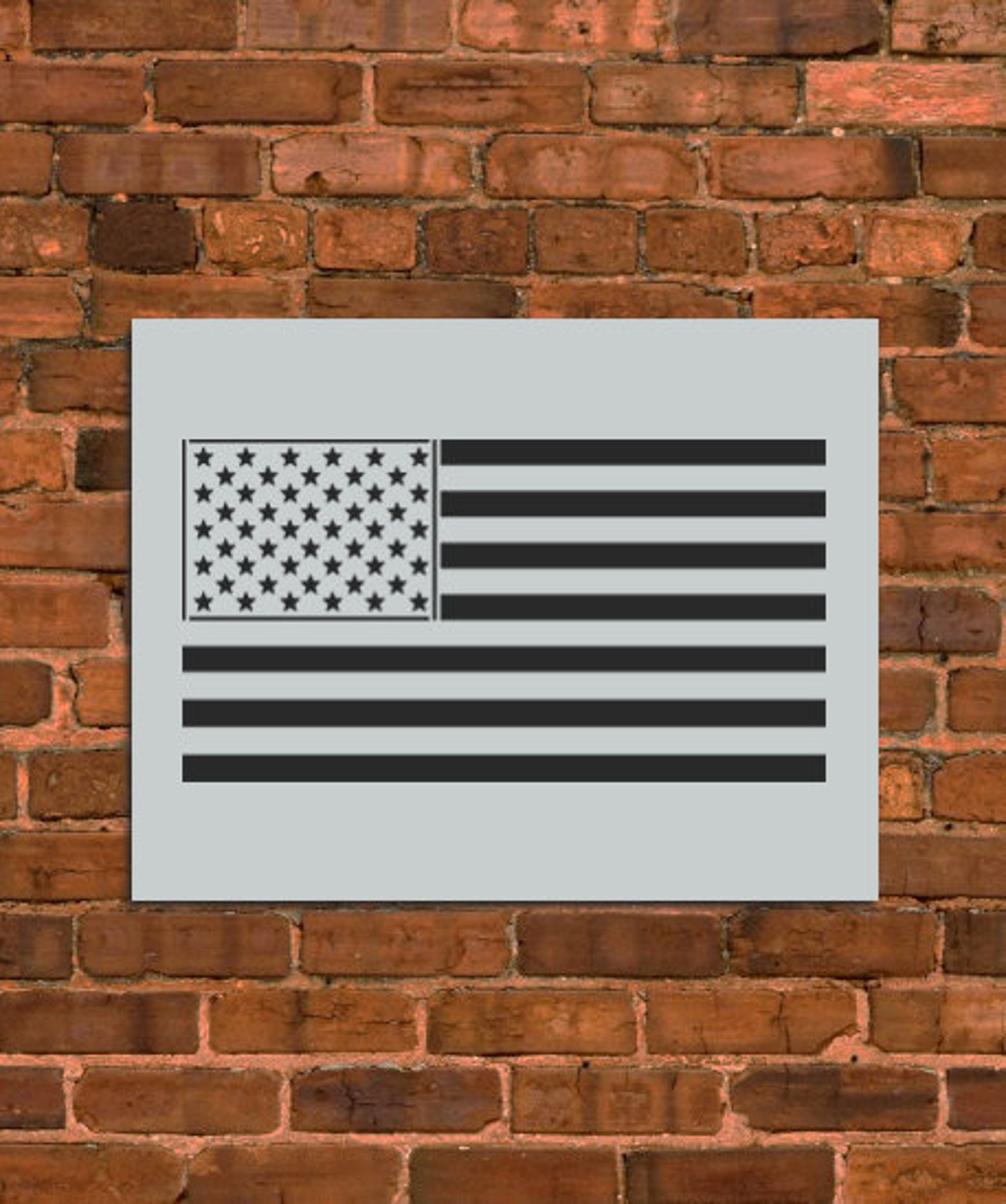American Flag Stencil - Etsy